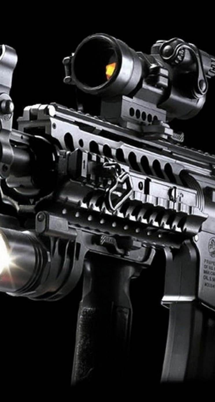 Cool machine gun black | wallpaper.sc iPhone5s,SE