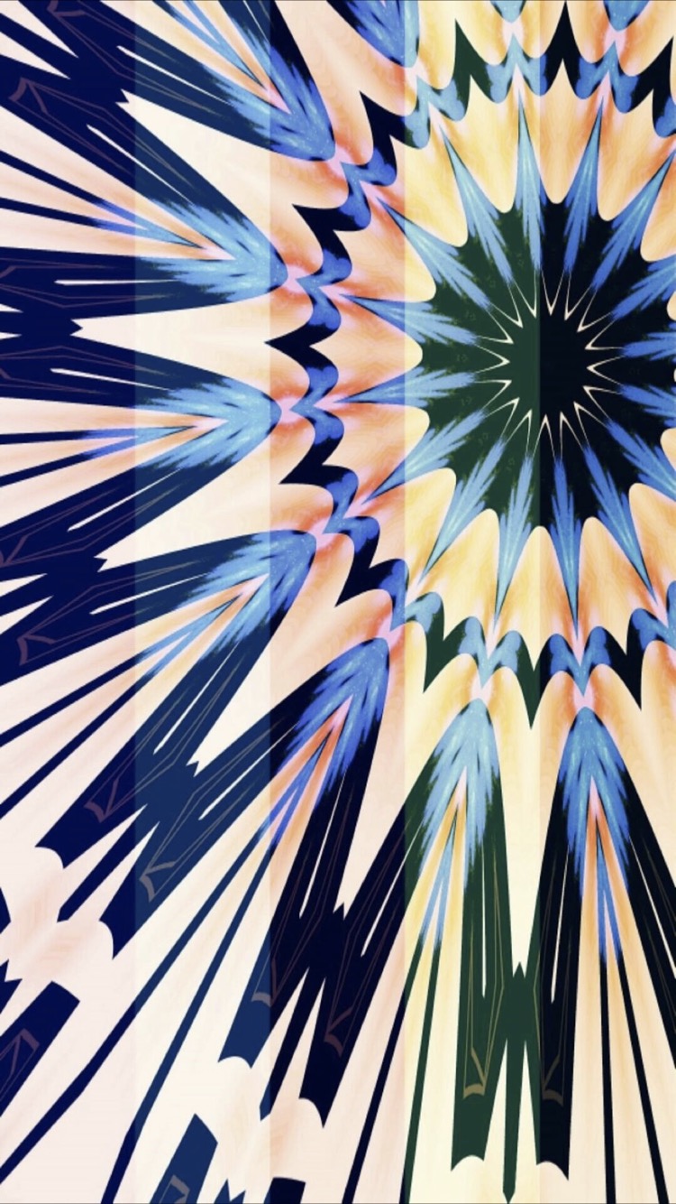 Flower radiation | wallpaper.sc iPhone6s