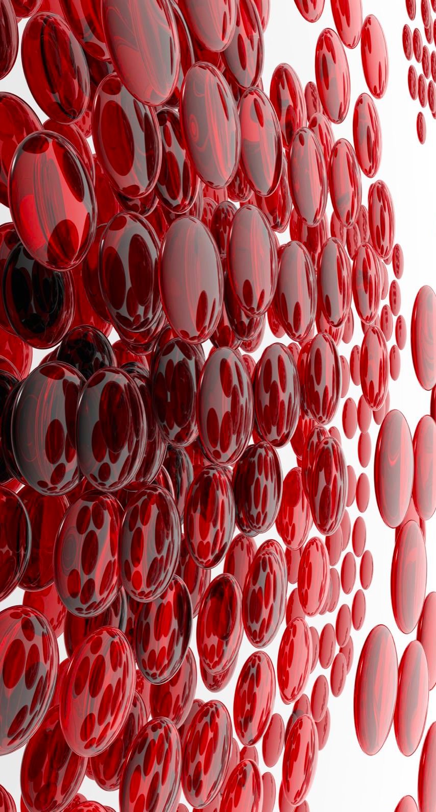 Red circle pattern 3D Cool | wallpaper.sc iPhone6s