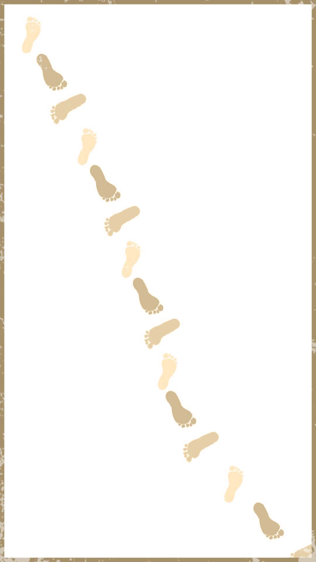 Footprints Brown | wallpaper.sc iPhone6sPlus