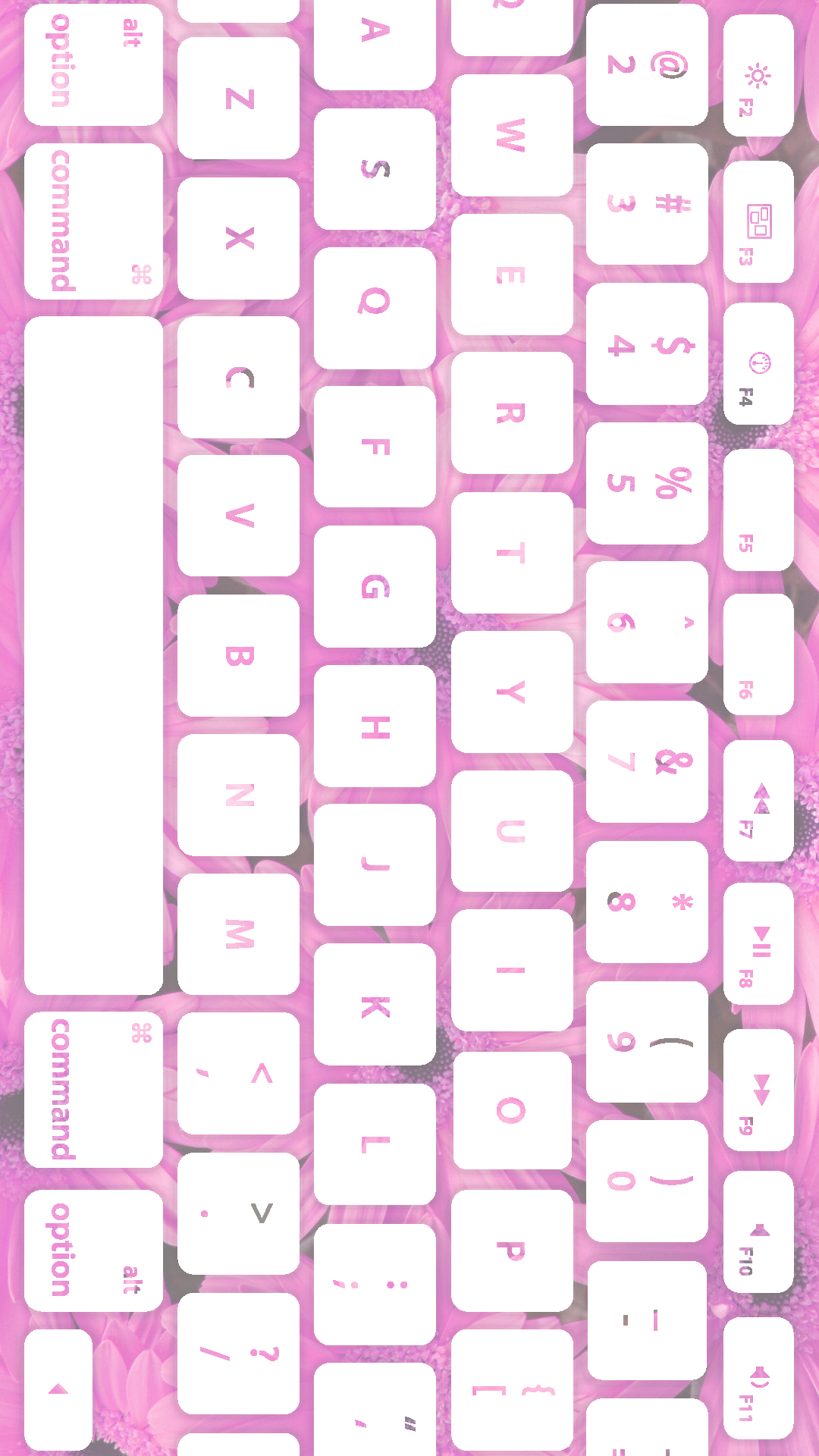 Flower keyboard Momo white | wallpaper.sc iPhone6sPlus