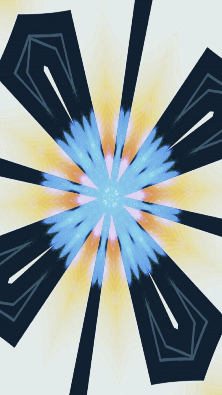 Flower radiation | wallpaper.sc iPhone7