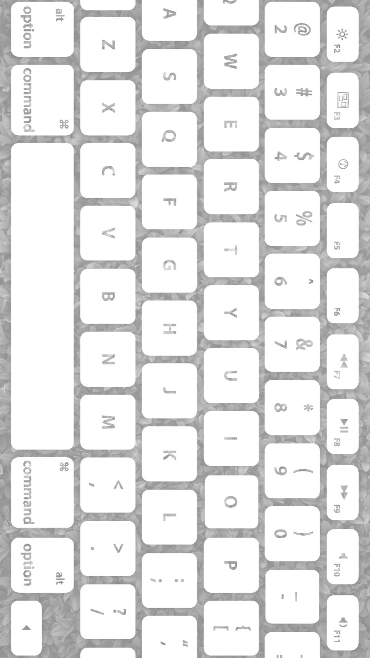 Leaf keyboard Gray | wallpaper.sc iPhone7
