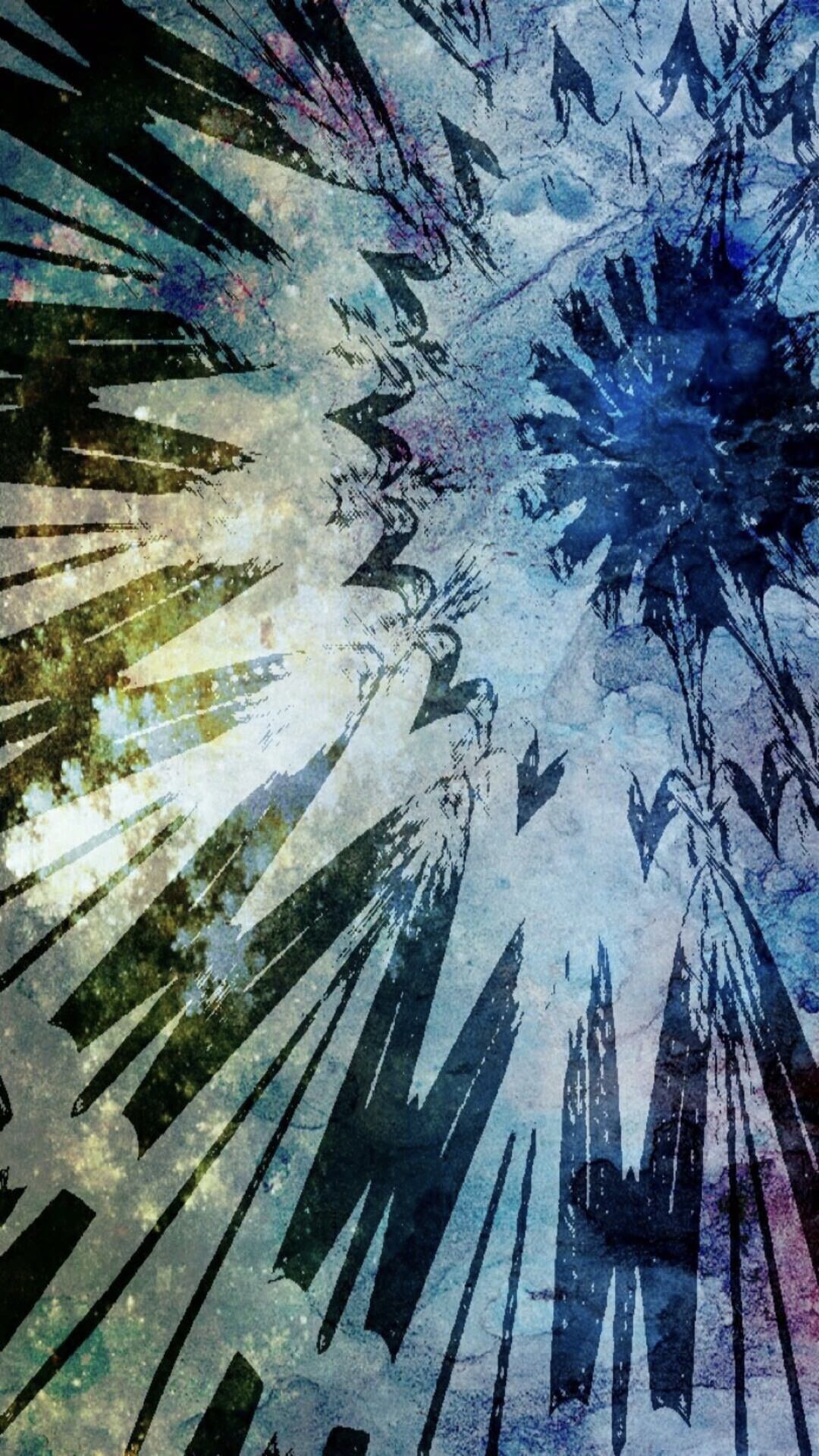 Flower radiation | wallpaper.sc iPhone8Plus