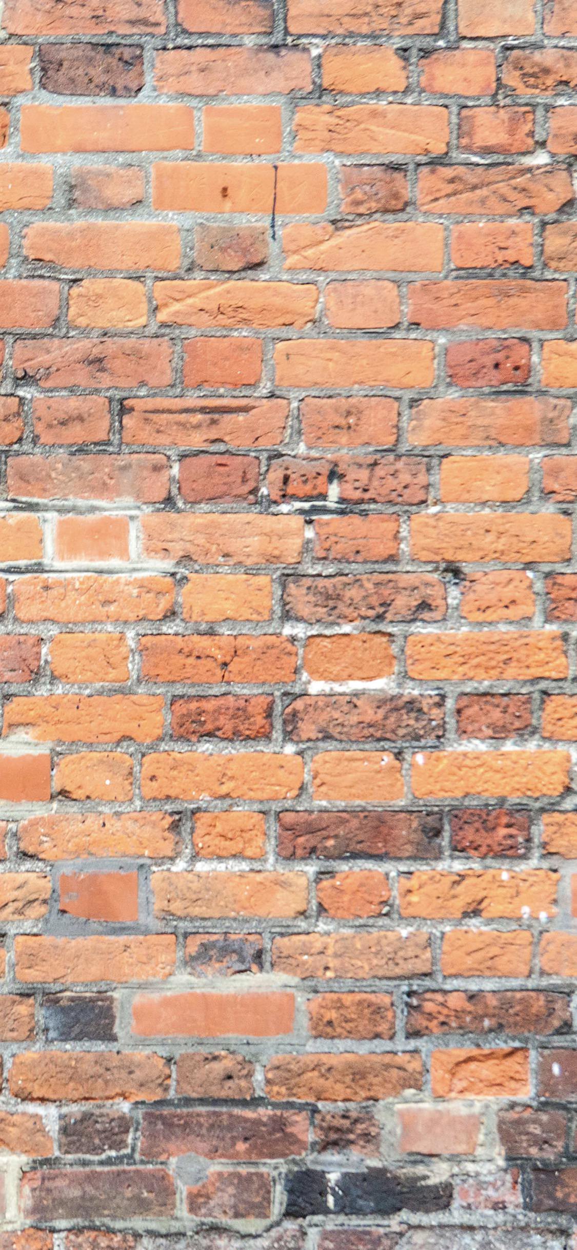 Pattern brick red brown vermilion | wallpaper.sc iPhoneXS