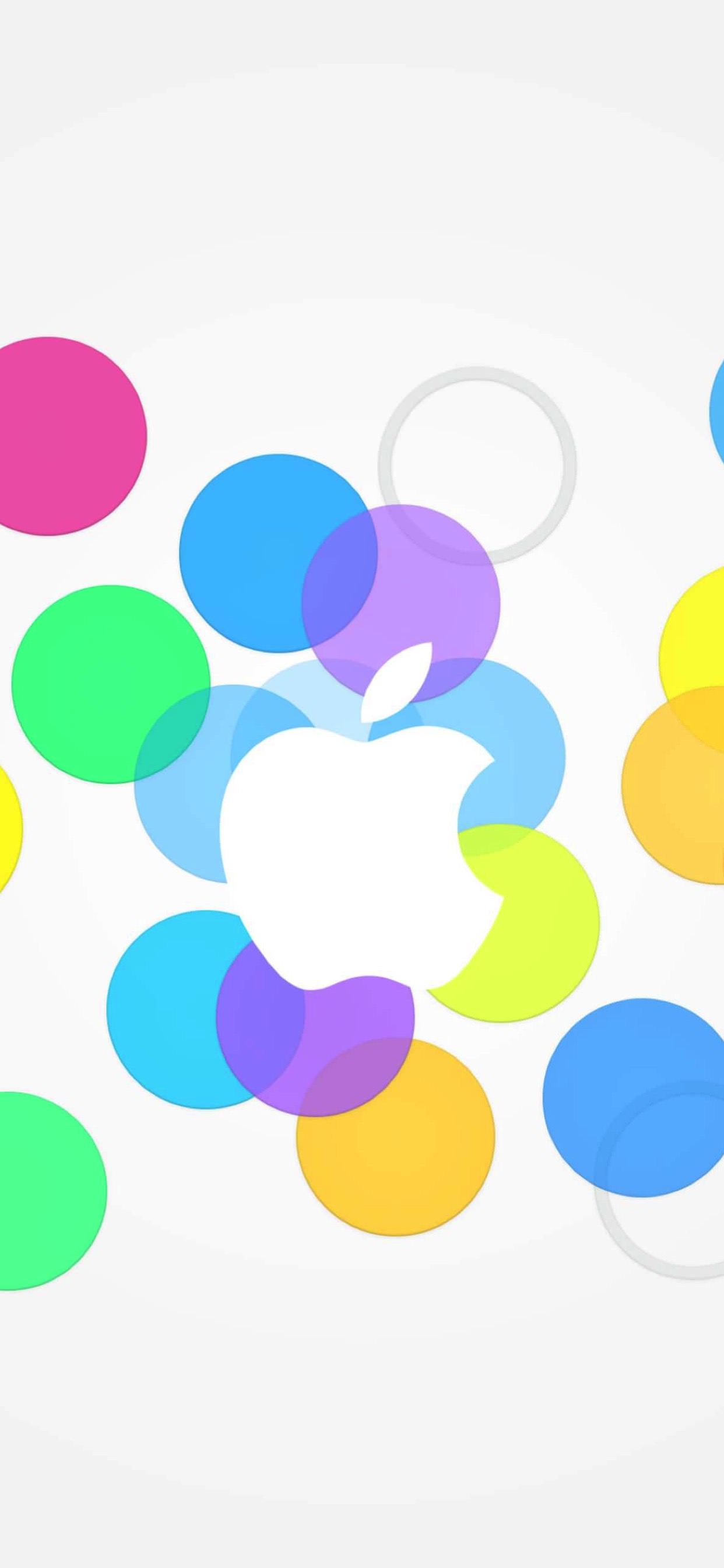 apple logo colorful | wallpaper.sc iPhone XS Max