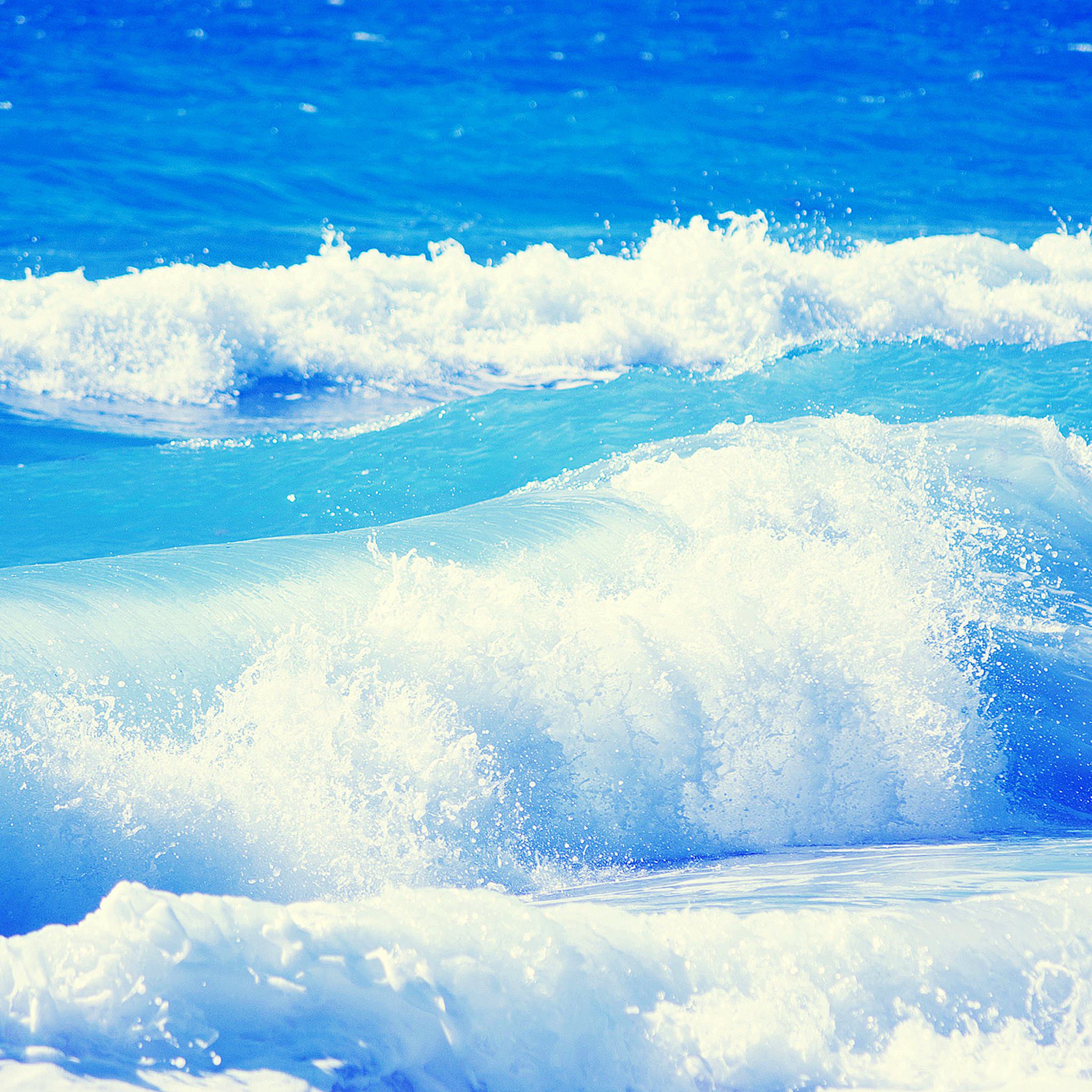 Paisaje de mar azul | wallpaper.sc iPad Tablet