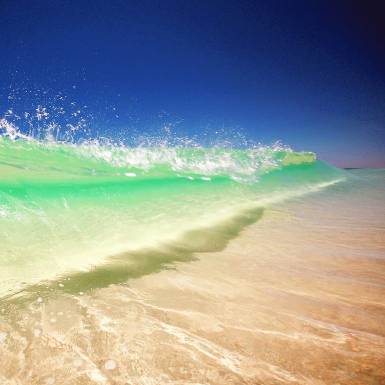 Paisaje de mar azul | wallpaper.sc iPad Tablet