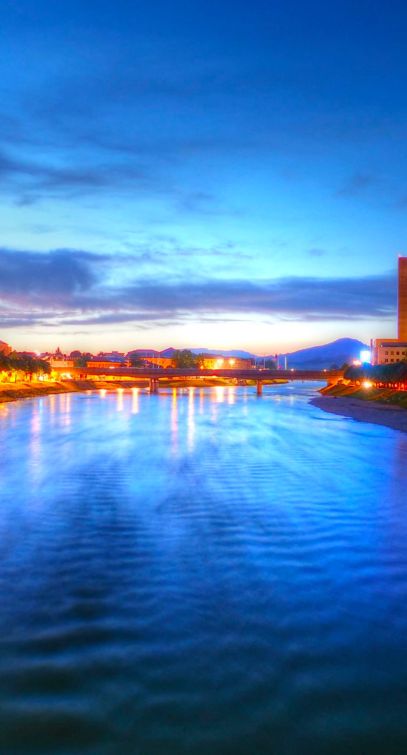 Paisaje azul Kawa | wallpaper.sc iPhone8Plus