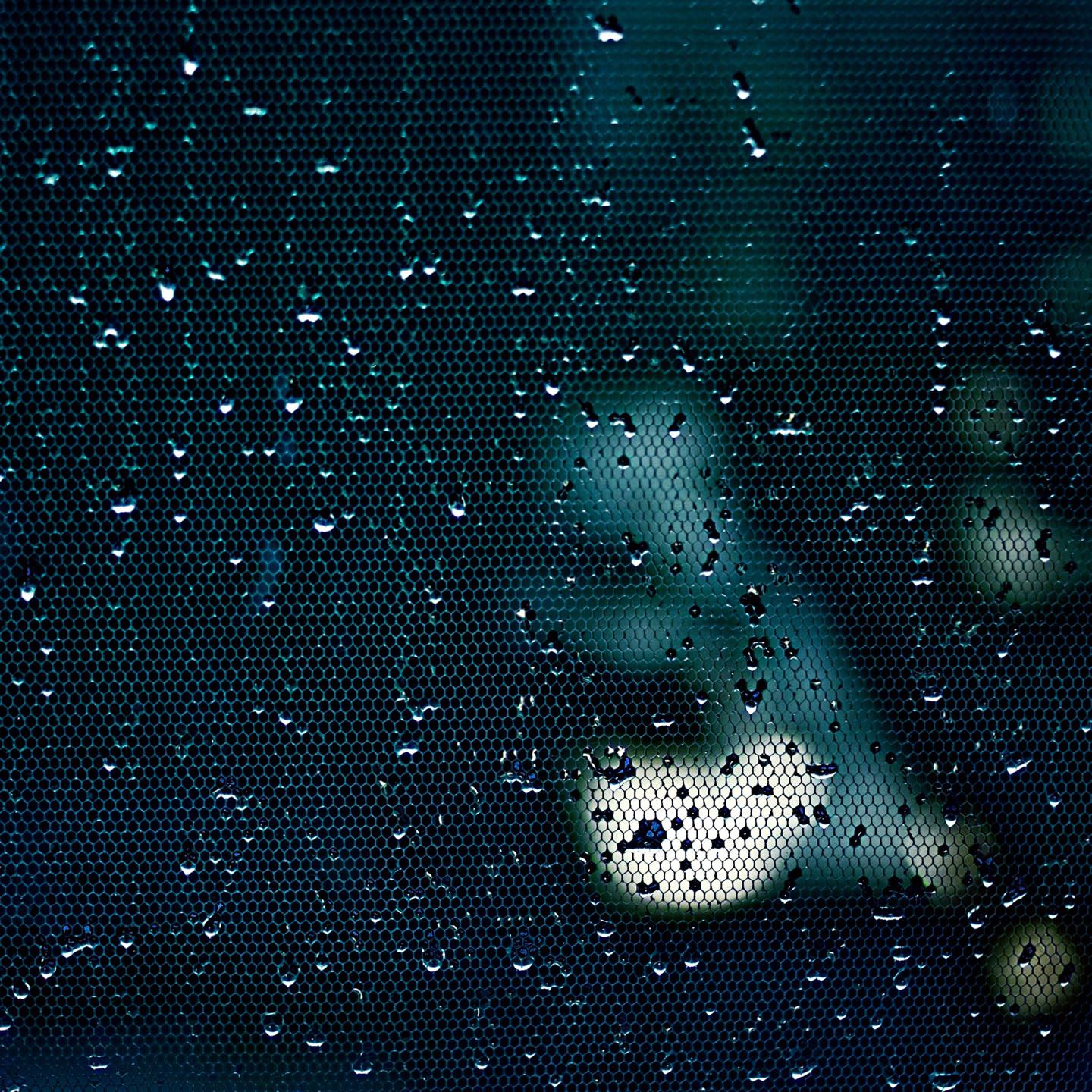 tetesan air lanskap kaca hitam | wallpaper.sc Android