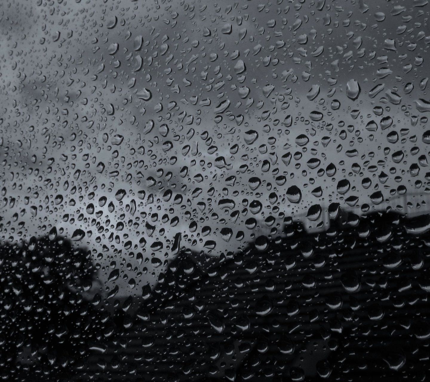 pemandangan Kaca water droplets Hitam | wallpaper.sc Android