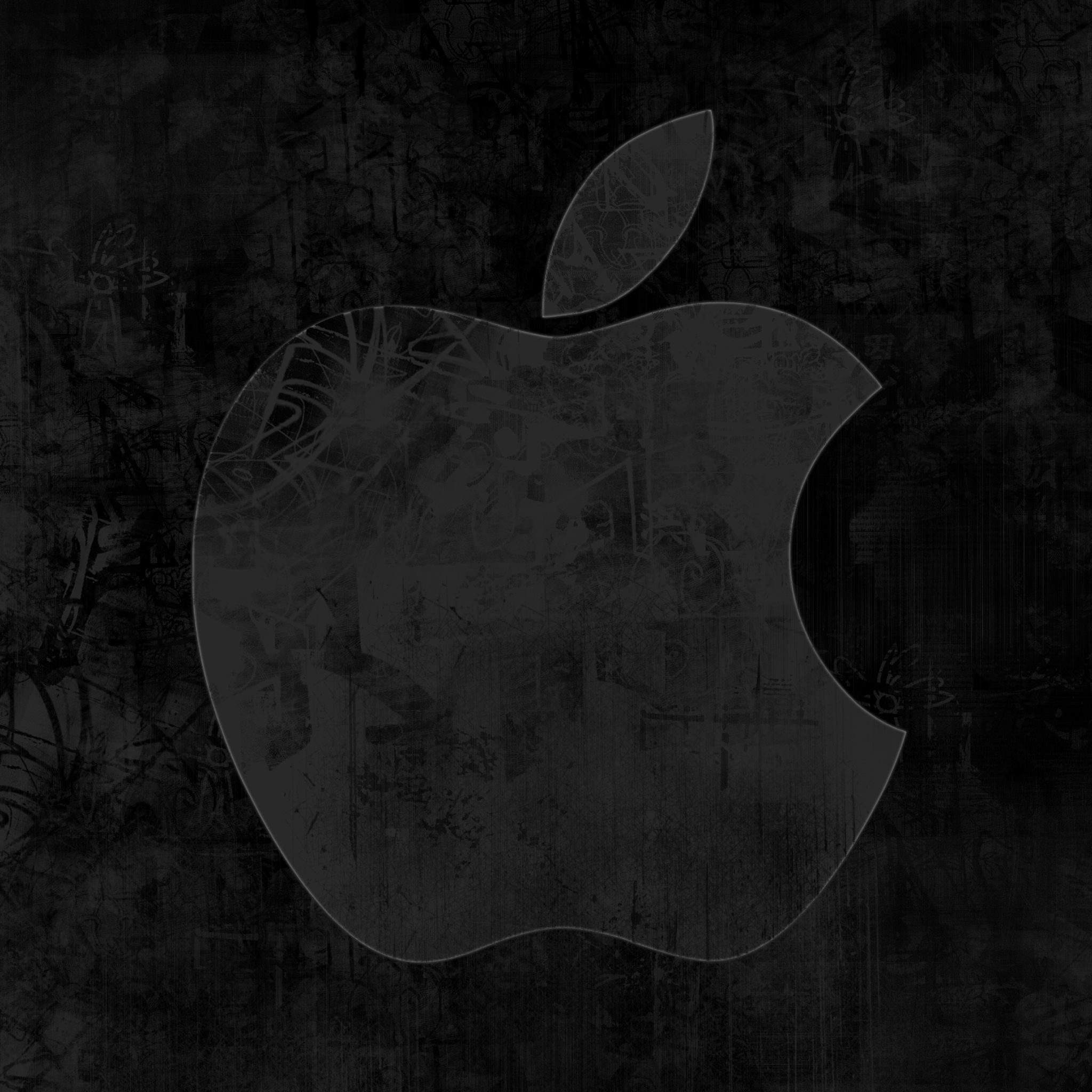 Logo Apple keren hitam | wallpaper.sc iPad Tablet
