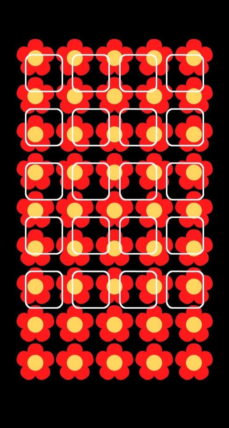 Merah dan hitam bunga rak | wallpaper.sc iPhoneSE,5s