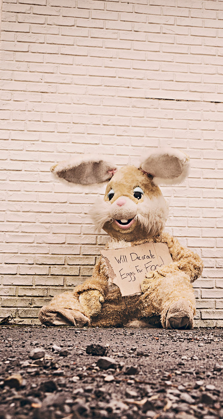 Simple Imut character rabbit | wallpaper.sc iPhoneSE,5s