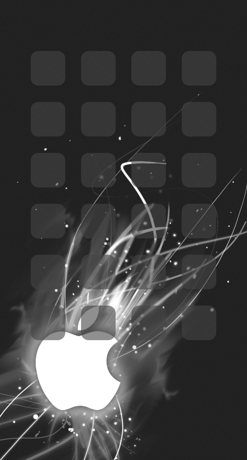 Apple logo rak Keren Hitam | wallpaper.sc iPhone6s