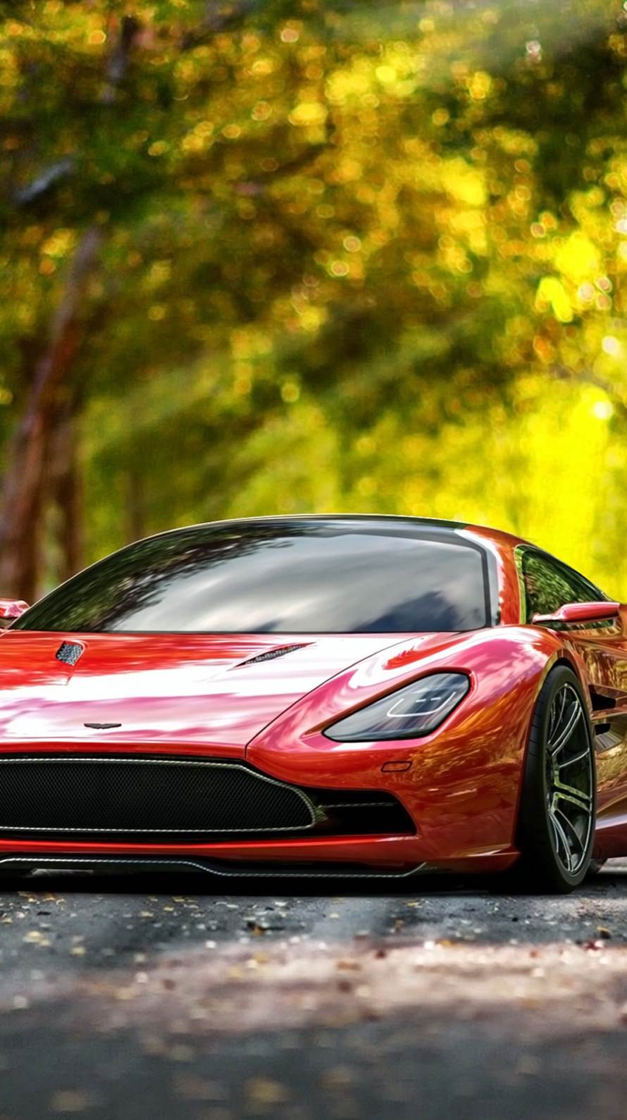 Kendaraan mobil merah | wallpaper.sc iPhone6s