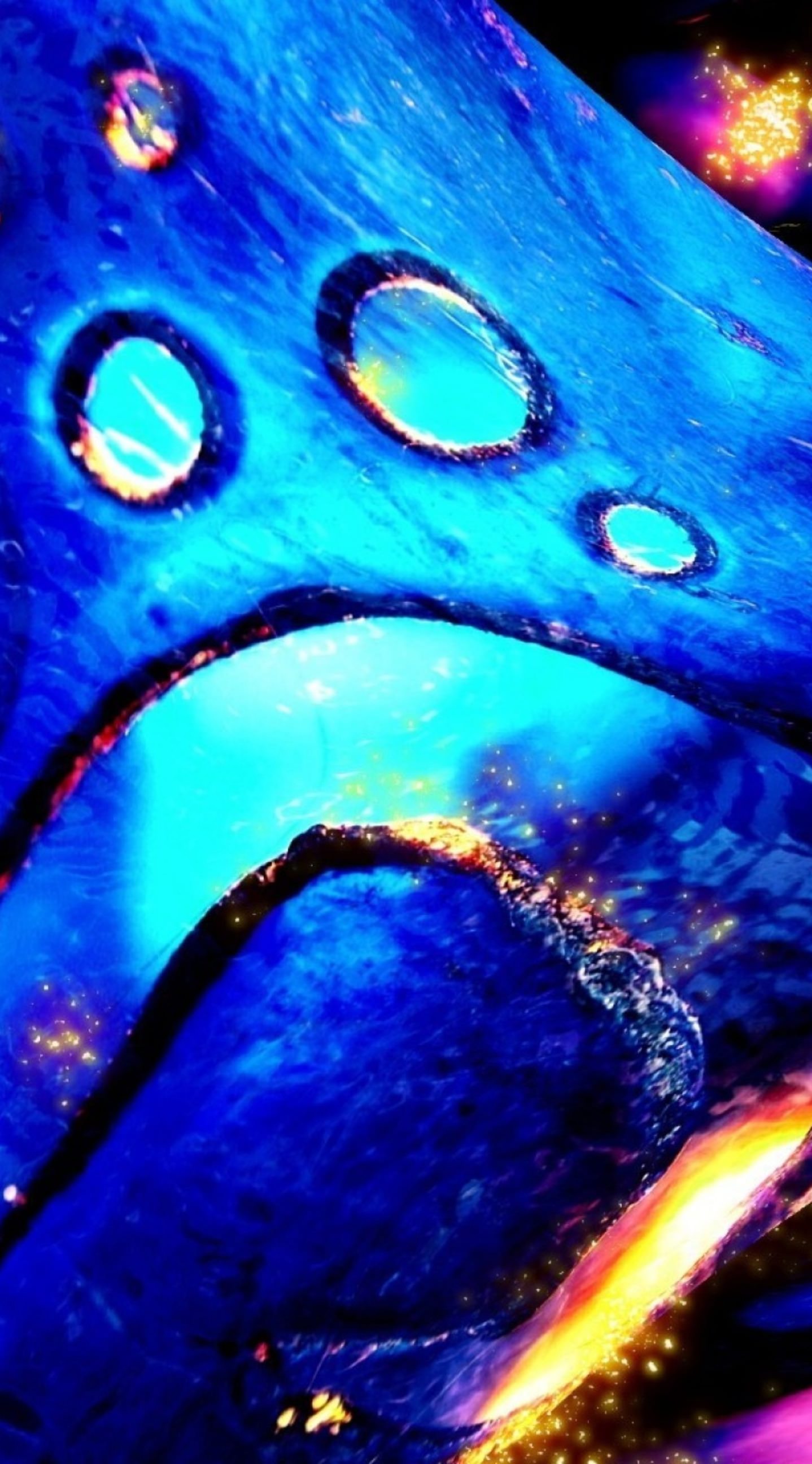 api biru dingin | wallpaper.sc iPhone6sPlus