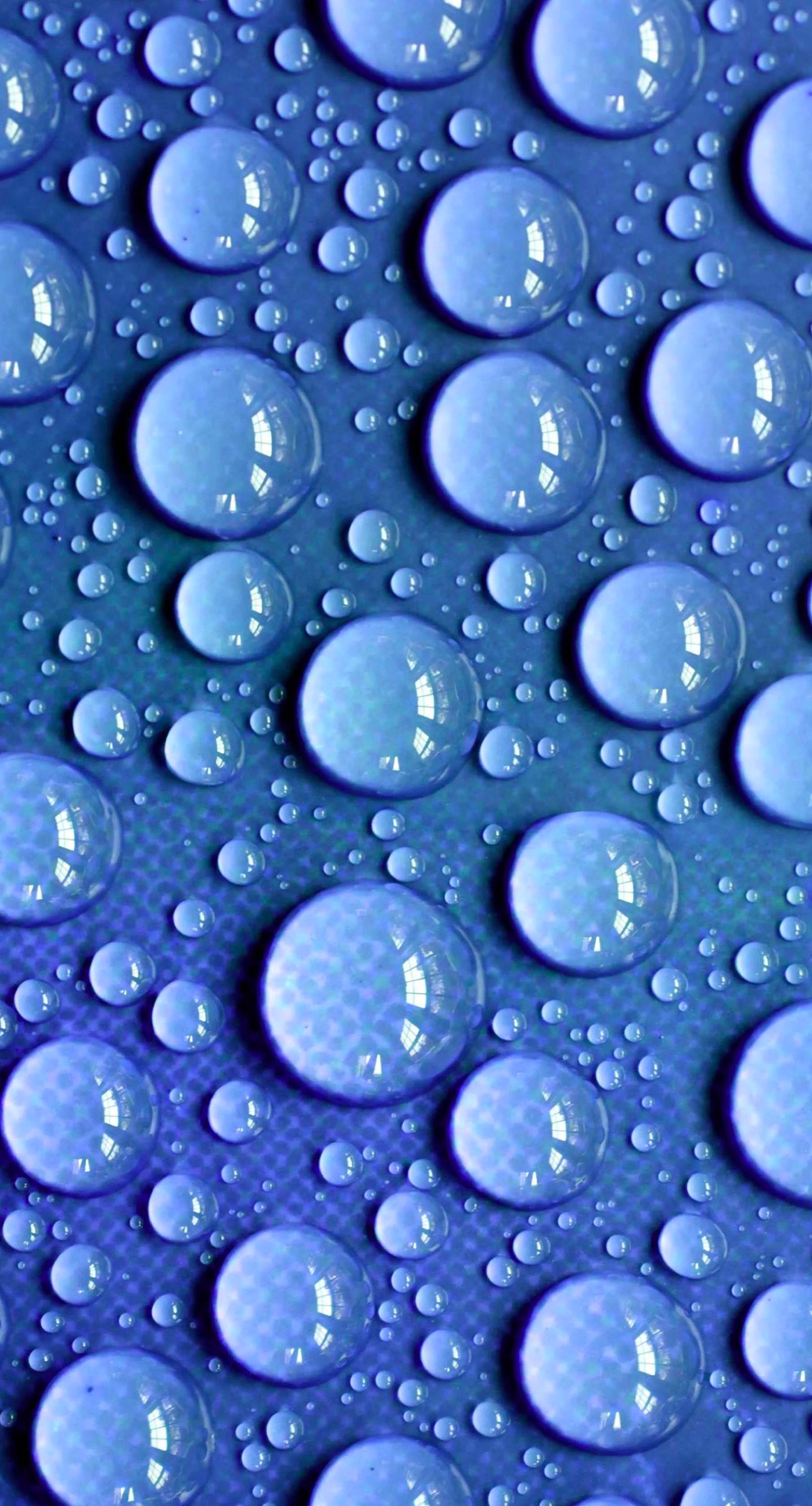 air alami tetes biru | wallpaper.sc iPhone8Plus