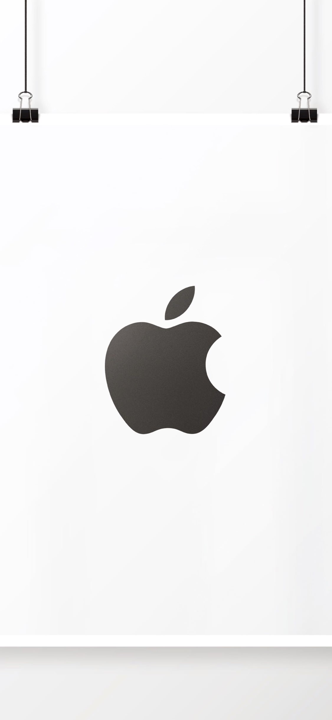 Logo Apple hitam dan putih poster keren | wallpaper.sc iPhoneXS
